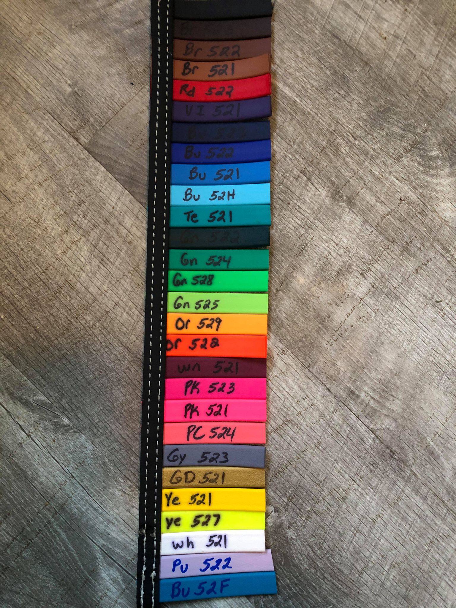Available Colors – Trail Blazers Tack